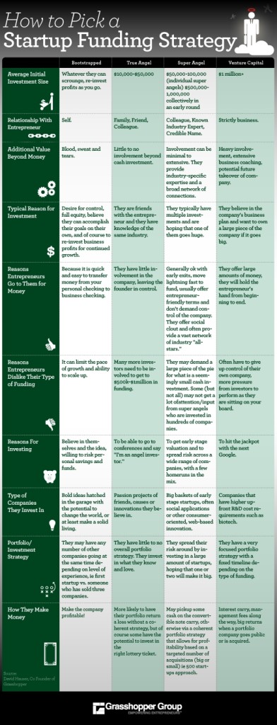 [INFOGRAPHIC] How To Pick A Startup Funding Strategy