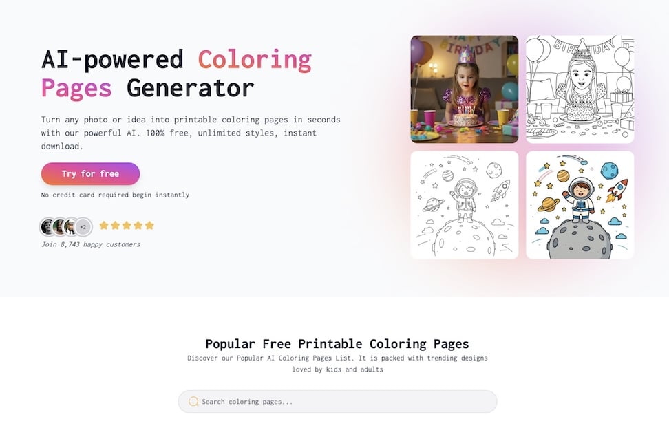 Meet Best Coloring Pages AI: Transform Your Ideas Into Beautiful Coloring Pages - AllTopStartups